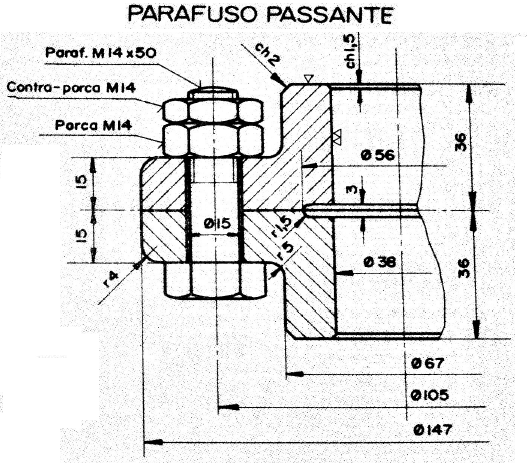 Os parafusos, em conjunto com porcas e arruelas, representam o sistema ...